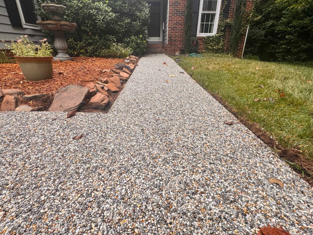 Rock Solid Epoxy Stone Driveway Flooring Services in NC
